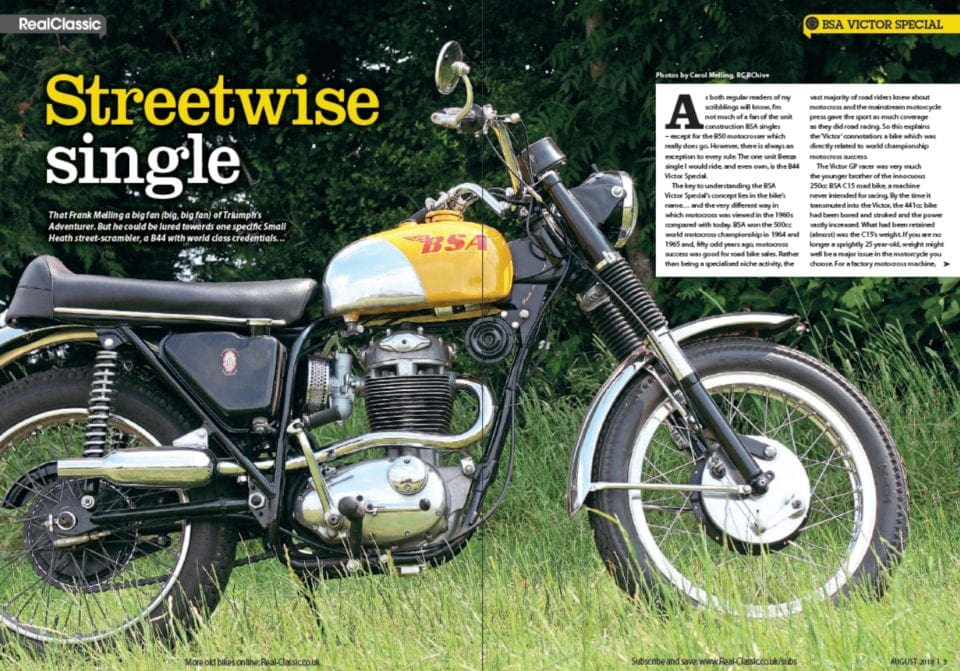BSA B44SS: out of the archive! - RealClassic