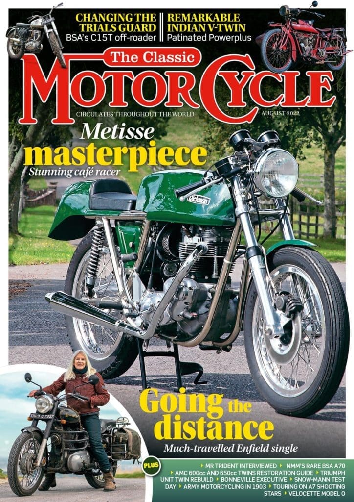 PREVIEW: August issue of The Classic MotorCycle | The Classic Motorcycle