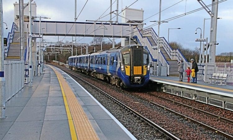New platform at Dunbar as Robroyston and Warrington West stations open ...