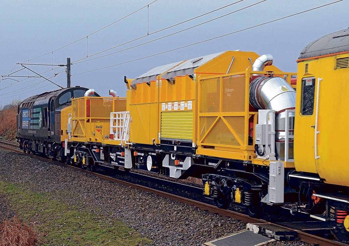 Why does snowfall prevent rail services from running?