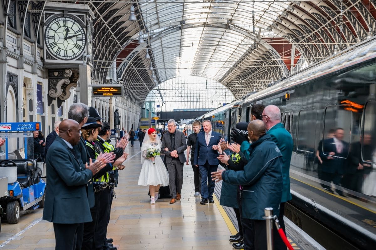 Wedding ceremony performed on train journey from Paddington to Swansea ...