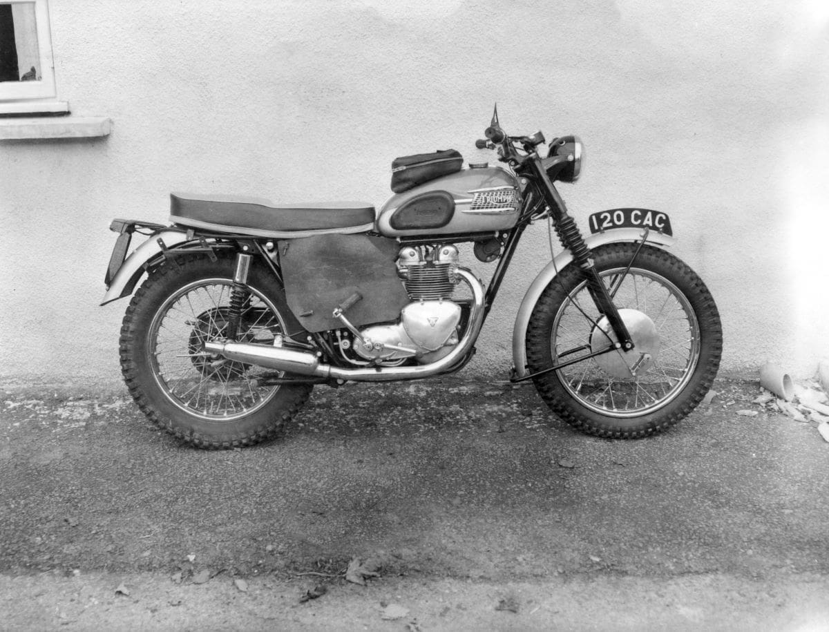 Works prepared: Testing out John Giles' ISDT Triumph T100A