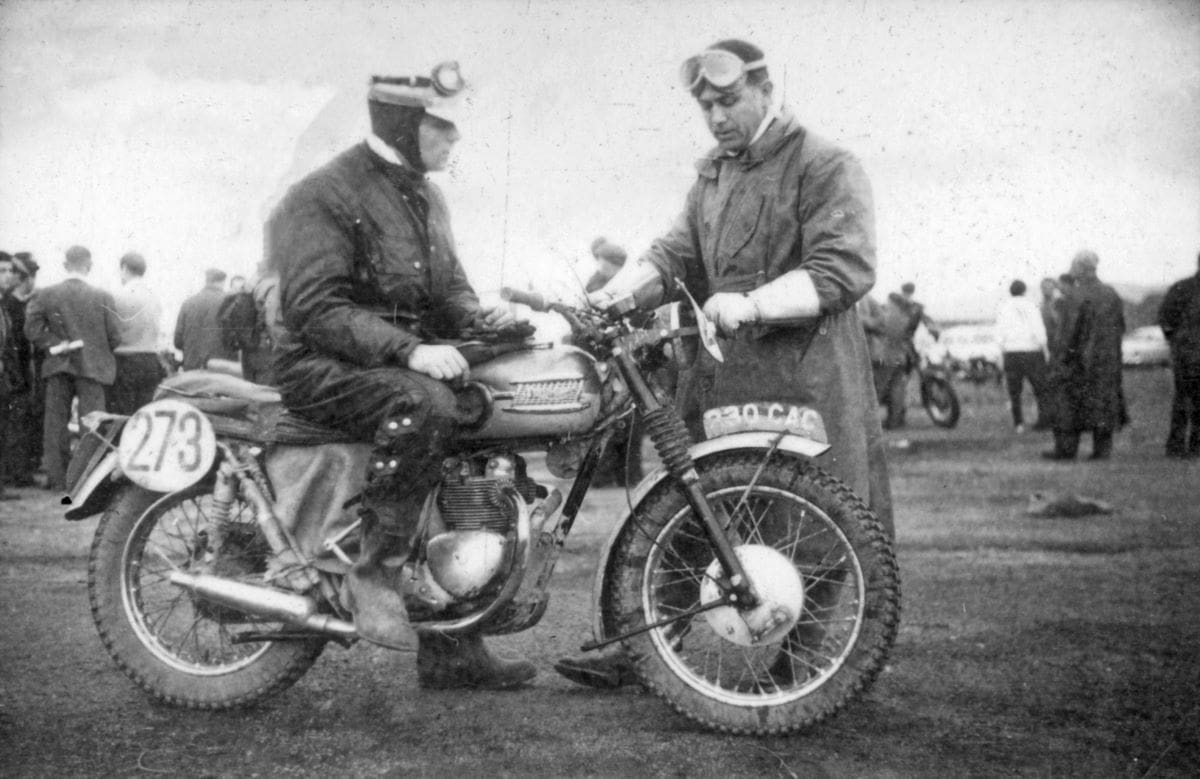 Works prepared: Testing out John Giles' ISDT Triumph T100A