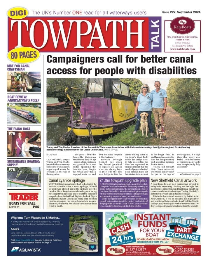 Towpath Talk Newspaper | The UK's Number ONE read for all waterways users